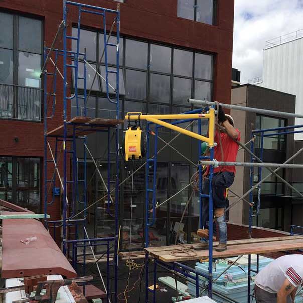 OZ Lifting Builder's Hoist Mounting Arm Bracket - Pipe Mount – Lifting365