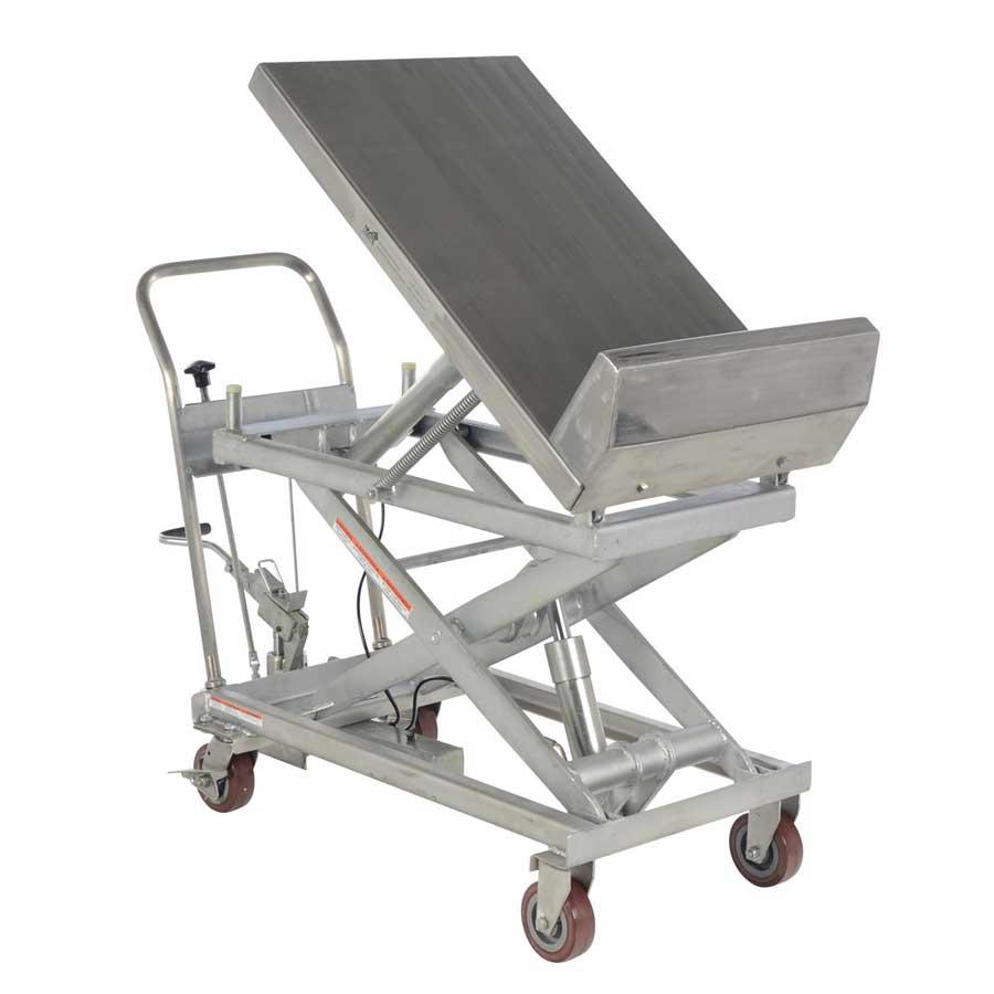 Vestil Lift & Tilt Cart with Sequence Select (Partially Stainless Stee ...
