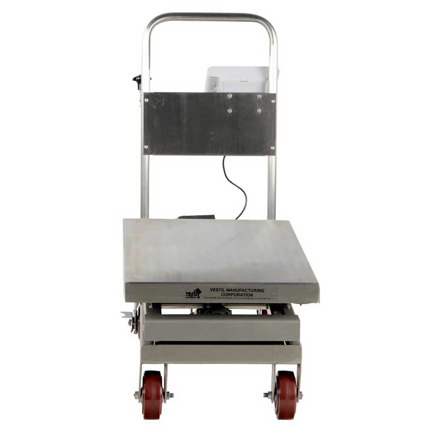 Vestil Scissor Cart with Built-In Scale (Partially Stainless Steel ...